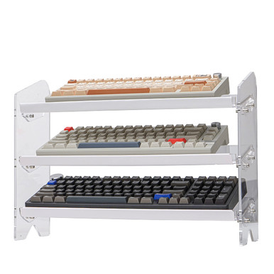 SUEHIODHY Keyboard Mouse Organizer Acrylic Keyboard Display Stand, 3 ...