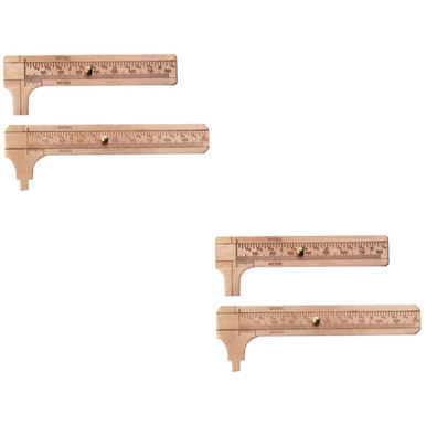 SOLUSTRE 4 Pcs Mini Pocket Caliper Vernier Caliper Micrometer Caliper ...