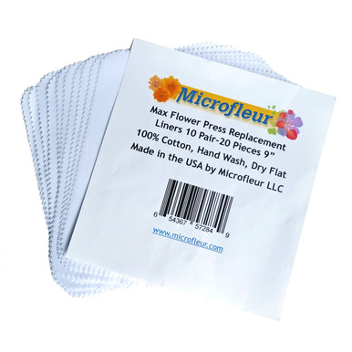 Microfleur 20 Pc Max Liners Max 9" Microwave Flower Press, Extra ...