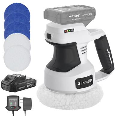 Bielmeier 20V Cordless Car Buffer Polisher, 6 Inch Dual Action Buffer ...
