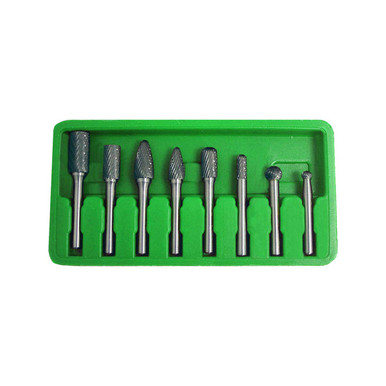 Grip 8 pc Double Carbide Rotary Burr Set - Cylindrical Shape ...