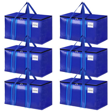 (6-Pack) Moving Bags Heavy Duty Moving Boxes - Moving Supplies for ...