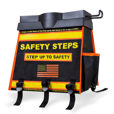 Safety Steps Ladder Organizer with Tool Bag and Slide-Out Tray, High ...