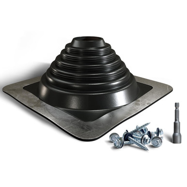 VIVIDA #4 Metal Roof Pipe Boot, Silicone Pipe Flashing Vent Boot, High ...