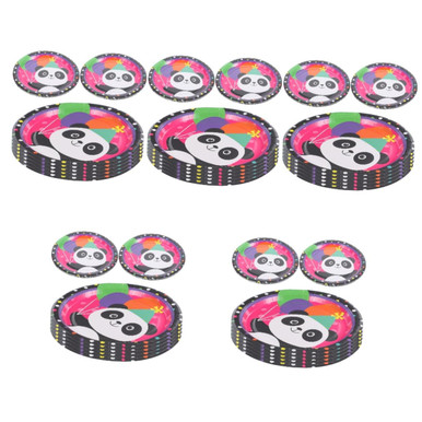 FRCOLOR 150 Pcs Panda Dinner Plate Birthday Party Plate First Fruits ...