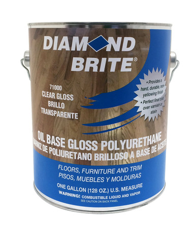 Diamond Brite Paint 71000 1-Gallon Clear Gloss Polyurethane ...