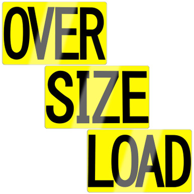 Newwiee 2 Sets 6 Pcs Oversize Load Signs for Trucks, Magnetic over Size ...