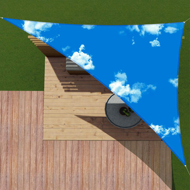 Patio Sun Shade Sail Waterproof 260GSM Shade Cloth Canopy Awning ...