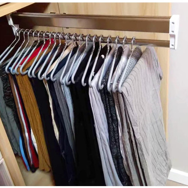 Extendable Pull Out Closet Rod - Sliding Wardrobe Closet Rod ...