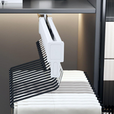 The telescopic sliding rail hanger has a load capacity of 25KG, Valet ...