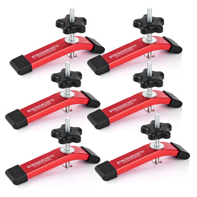 STRONGROWTH T track Hold Down Clamps for woodworking - Double Cut ...