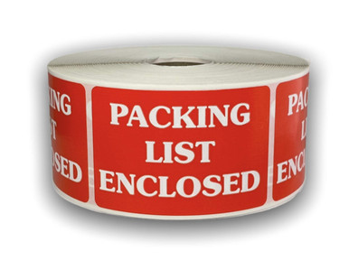 Packing List Enclosed Shipping & Handling Labels | 2x3 inch (2"x3 ...