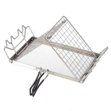 HUIOP Camping Toaster, Folding Camp Stove Toaster Stainless Steel Bread ...