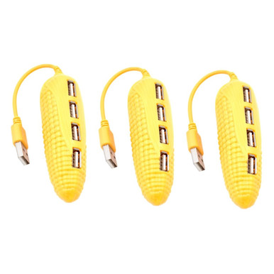 Homoyoyo 3pcs Corn Splitter Data USB Hub USB 2. 0 Hub Charging Adapter ...