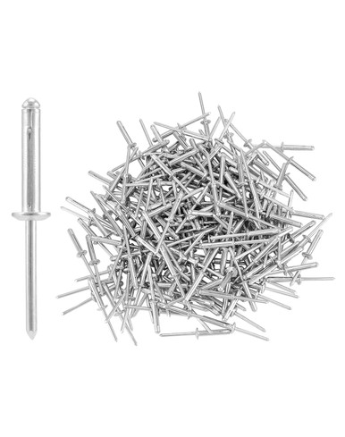 QWORK Tri-Fold Exploding Pop Rivets, 200 Pcs 3/16" x 1" Large Head ...