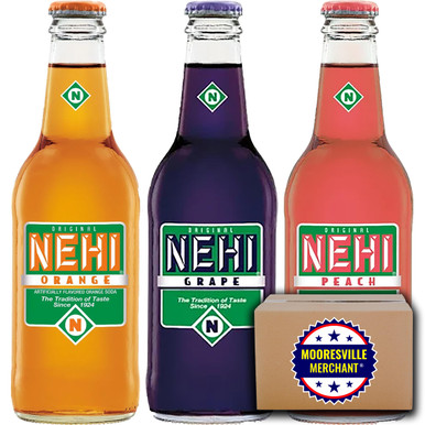 Nehi Variety Pack, Grape, Orange, Peach Soda, 12 fl oz, 3 Glass Bottles ...