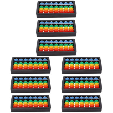 TOYANDONA 9 Pcs 7 Gears Abacus Abacus Arithmetic Abacuses Chinese Bead ...