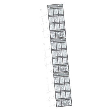 3pcs 12 Compartment Storage Hanger Classroom Cell Phone Organizer Clear ...