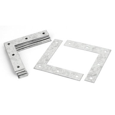 uxcell Metal L Shaped Angle Fixing Flat Repair Plates Joining Bracket ...