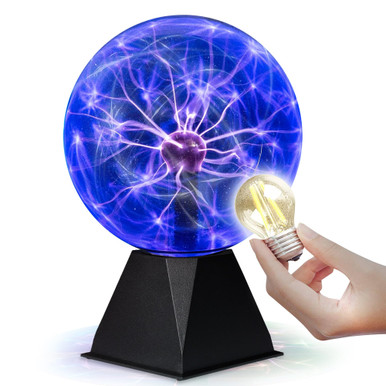 Colorful Plasma Ball - 7 Inch - Static Electricity in a Vacuum ...