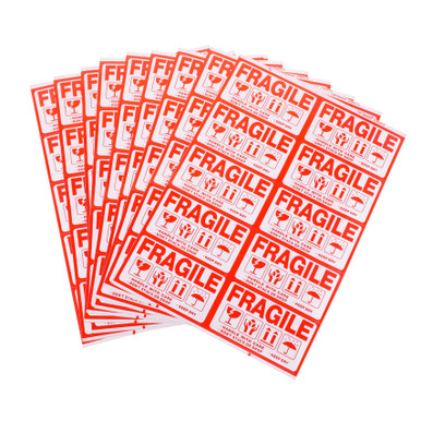 100pcs Shatterproof Labels Fragile Warning Labels Fragile Package ...