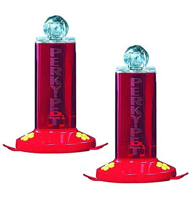 Perky-Pet Window Mount Hummingbird Feeder iridescent color (8 oz) - 2 ...