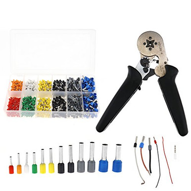 Micro Trader Crimping hand Tool Ratchet Ferrule Crimper Plier +800pcs ...
