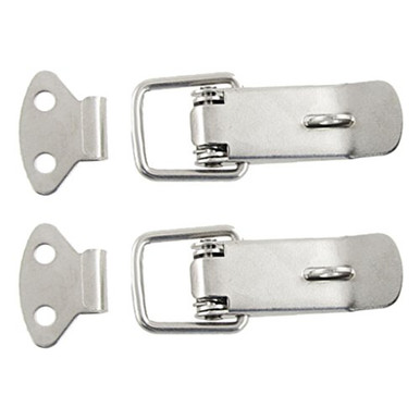 Uxcell Spring Loaded Metal Straight Loop Latch Catches, 2-Pack ...