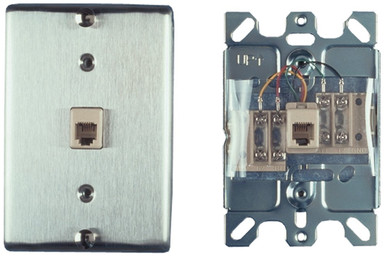 Allen Tel Products AT630A-4 Single Gang, 1 Port, 6 Position, 4 ...
