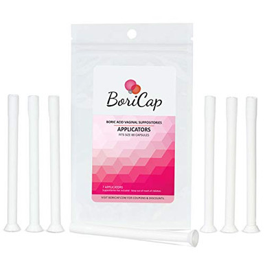 BoriCap Vaginal Suppository Applicator 7 Count | Reusable | Fits All ...