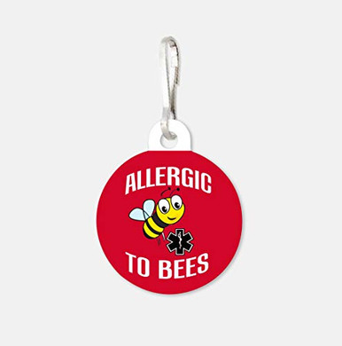 Medical Alert Tag - Allergic to Bees - Pack Zipper Pull Charms ...
