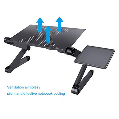 ACDoctor Portable Adjustable Aluminum Laptop Desk/Stand/Table Vented w ...