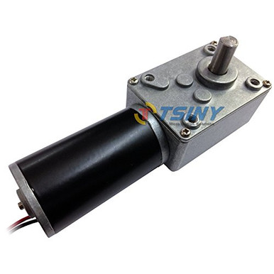 TSINY BBQ Miniature Right Angle 12v DC 16 Rpm Electric Worm Gear Box ...