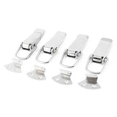 Uxcell Hardware Toolbox Spring Loaded Stainless Steel Toggle Latch (Set ...