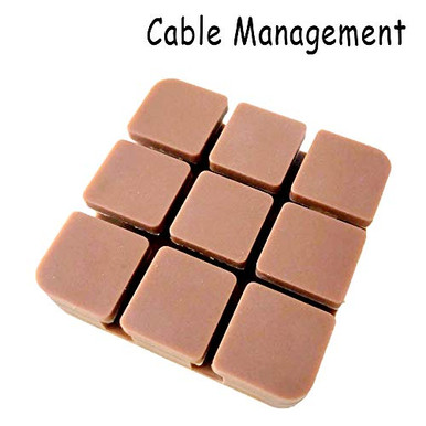 Cable Management, Square Silicon Cable Organizer Cord Wire Management ...