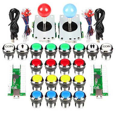 EG Starts 2 Player Classic Arcade Contest DIY Kits USB Encoder To PC ...