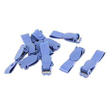 Uxcell Plastic ID Card Tag Badge Holder Fastener Clips Strap, 10 Piece ...