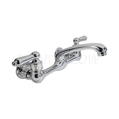 Everflow FA-7110 Two Handle Wall Mount Laundry Faucet for Utility Sink ...
