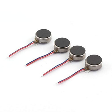 ZYAMY DC 3V 10 PCS 12000RPM Micro Flat Vibration Motor Two Wired Micro ...