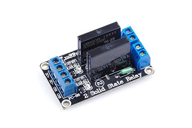 KNACRO 12V 2A 2 Channel Solid State Relay Module High Level Trigger ...