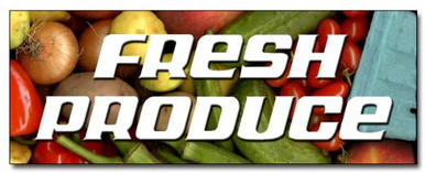 24" Fresh Produce Decal Sticker Stand Farmers Market - Warehousesoverstock
