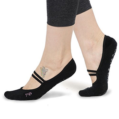 Women's Ballet Grip Socks (2 Packs) for Barre Pilates Yoga ...
