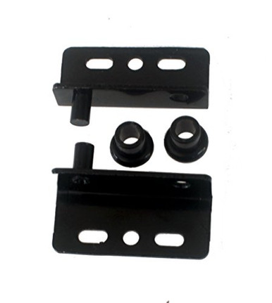 Black Pivot Hinges with Bushing Top and Bottom 2 Sets - Warehousesoverstock
