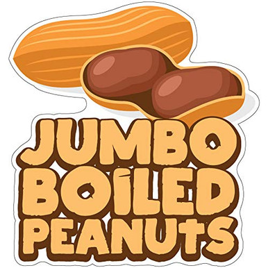 SignMission Jumbo Boiled Peanuts 16" Decal Concession Stand Food Truck ...