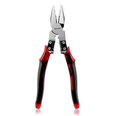 SPEEDWOX Lineman's Pliers with Wire Stripper Crimper Cutter 9 Inches ...