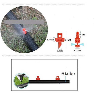 Amazing-us 500 Count 360 Degree Micro Sprayer Fan Jet Hydroponic ...
