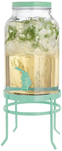 Home Essentials Del Sol 1.5 Gallon Turquoise Beverage Dispenser With ...