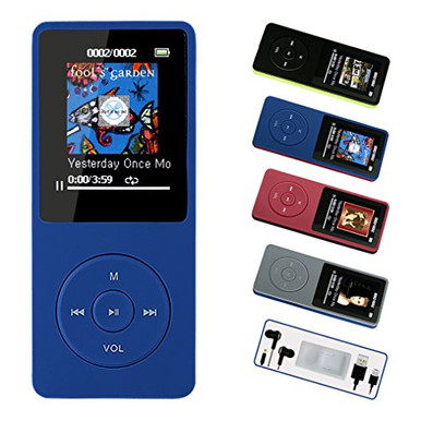 FenQan MP3 Player, 8GB MP3 Music Player Support 128G TF Card 70 Hours ...