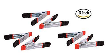 6 Heavy Duty Spring Clamps. Rubber Tip Holding Clamp Working Spring ...