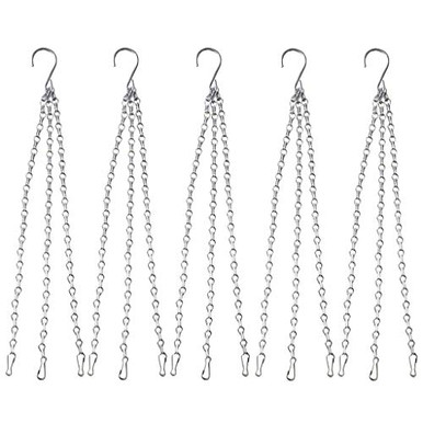 Lainrrew 5 Pcs Heavy Duty Hanging Chains, 3 Point 20 Inch Metal Hangers ...